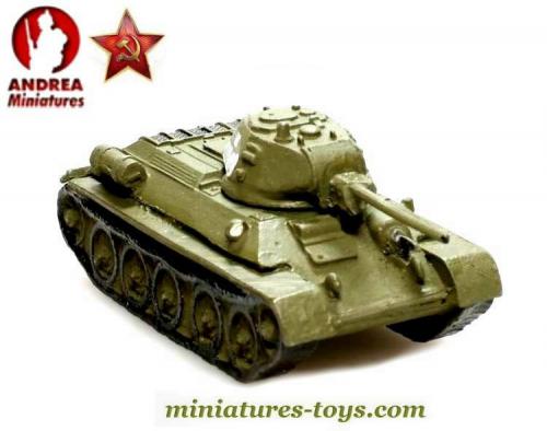 Le char russe T34/76 en miniature par Andrea au 1/87e H0 miniatures-toys