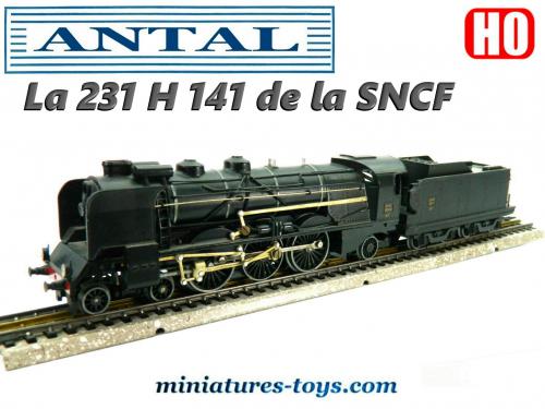 La locomotive a vapeur 231 H 141 SNCF en miniature par Antal au H0 OO ...