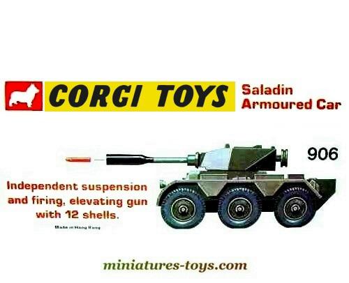 Le Saladin Alvis Saracen en miniature de Corgi-Toys au 1/55e miniatures ...