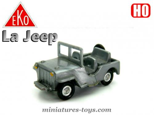La Jeep en miniature par Eko au 1/86e H0 HO miniatures-toys