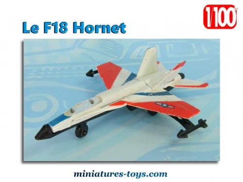Le jet américain F18 Hornet en avion miniature métal au 1/100e ...