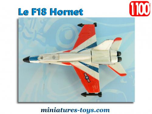 Le jet américain F18 Hornet en avion miniature métal au 1/100e ...