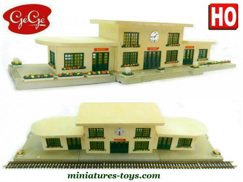 La grande gare ferroviaire en miniature de Gégé au HO HO miniatures-toys
