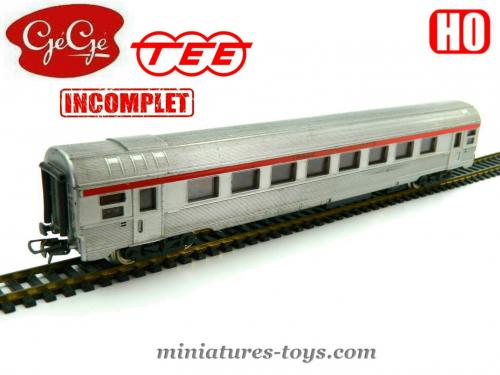 La voiture voyageurs Inox du Trans Europ Express en miniature Gégé au ...