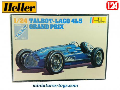 Le kit de la Talbot Lago 4L5 T26 C Grand Prix miniature par Heller au 1 ...