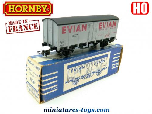 Le wagon couvert Evian de la SNCF en miniature par Hornby au HO ...