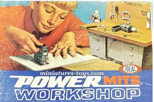 Le petit établi avec outillages électriques Power Mite par Ideal Toy ...