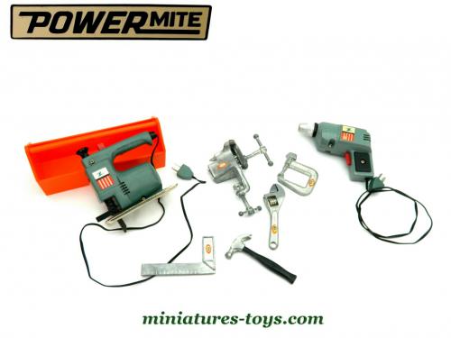 Le petit établi avec outillages électriques Power Mite par Ideal Toy ...