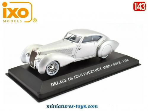 La Delage D8 120 S Pourtout Aero coupe 1938 miniature Ixo Models au 1 ...