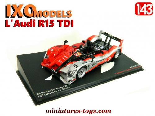 L'Audi R15 TDI sur les 24 h du Mans 2010 en miniature par Ixo Models au ...