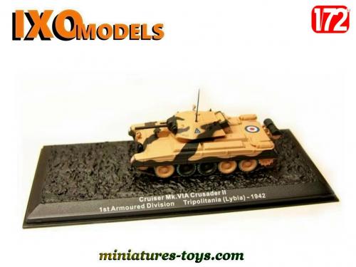 Le char anglais Cruiser Mk VIA Crusader II en 1942 par Ixo Models au 1 ...