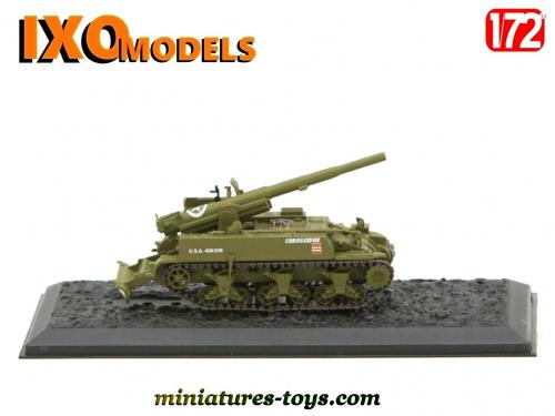 Le canon automoteur 155 américain M12 GMC en miniature Ixo Models au 1 ...