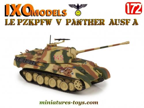Le char PzKpfw V Panther Ausf A en miniature Ixo Models pour Altaya au ...