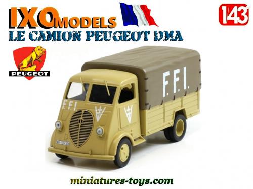 Le camion Peugeot DMA FFI en miniature par Ixo Models au 1/43e ...