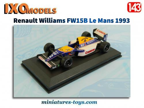 La Renault Williams FW15B n°2 Le Mans 1993 miniature par Ixo Models au ...