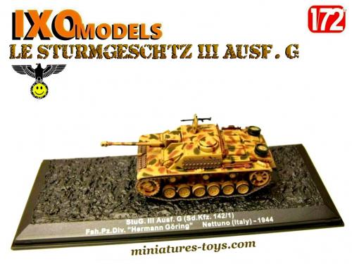 Le Stug III Ausf G SdKfz 142 en miniature par Ixo Models au 1/72e ...