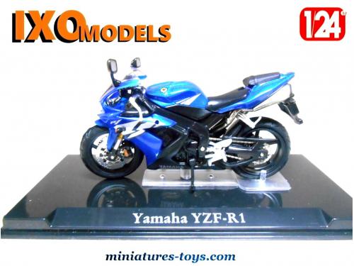 La moto Yamaha YZF R1 bleue en miniature par Ixo Models au 1/24e ...