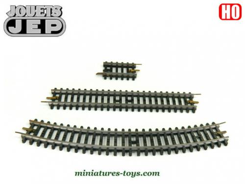 Un lot de rails Jep France pour trains électriques modifiès en 2 voies ...