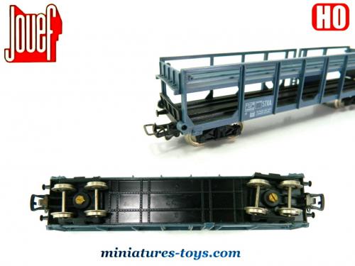 Le wagon porte autos STVA de la SNCF en miniature par Jouef au H0 HO ...