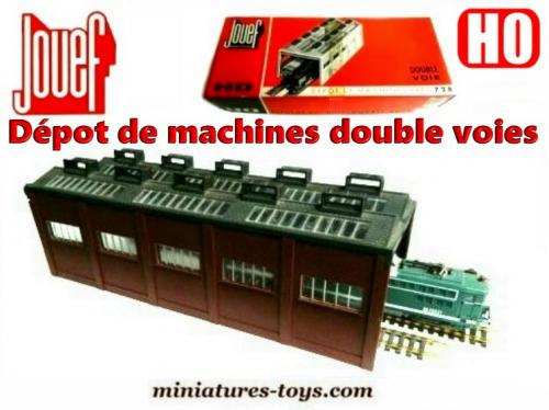 Le dépôt de machines double voies en miniature par Jouef au H0 HO ...