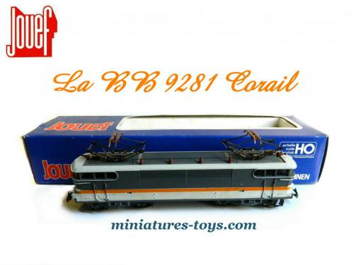 La locomotive électrique BB 9282 Corail en miniature au H0 de Jouef miniatures-toys