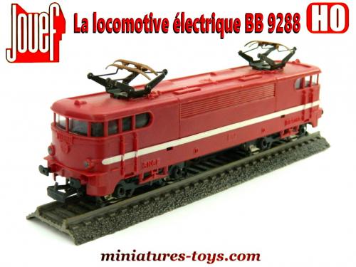 La locomotive électrique BB 9288 rouge miniature de Jouef au H0 HO miniatures-toys
