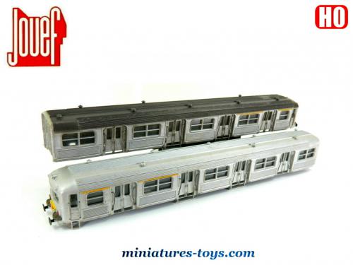 La rame électrique inox de banlieue Budd miniature par Jouef au HO incomplète miniatures-toys