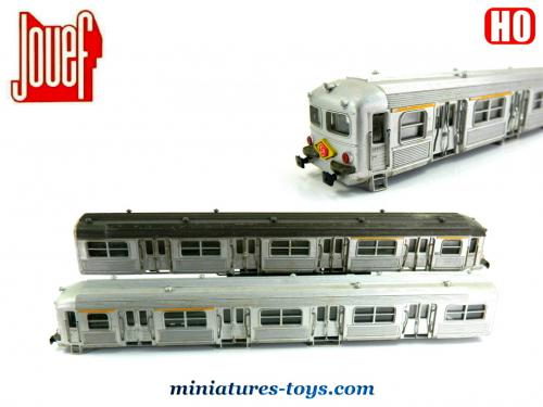 La rame électrique inox de banlieue Budd miniature par Jouef au HO incomplète miniatures-toys