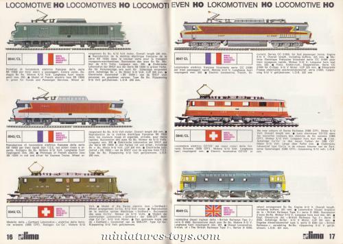 Le catalogue Lima 1973 1974 de trains miniatures au HO miniatures-toys