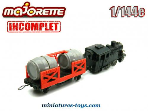 La locomotive avec wagon foudres en miniature Majorette Rail Route au 1 ...