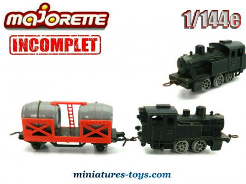 La locomotive avec wagon foudres en miniature Majorette Rail Route au 1 ...