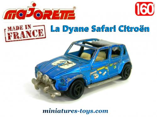 La Dyane Citroën Raid Safari bleue en miniature de Majorette France au ...