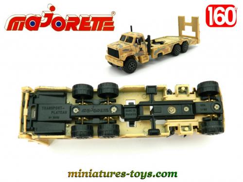 Le camion plateau miniature de Majorette Special forces au 1/60e ...