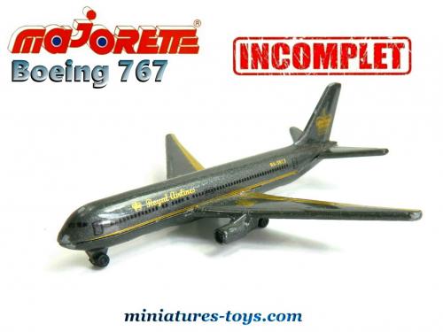 Le Boeing 767 de la Royal Airlines en avion miniature Majorette au 1 ...