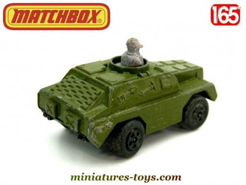 Le Scout car Stoat miniature de Matchbox Rolamatics vert armée au 1/65e ...
