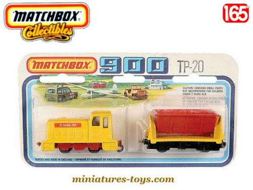 La locomotive diesel et son wagon miniature de Matchbox au 1/65e ...