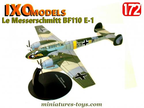 Le Messerschmitt BF110 E-1 en miniature par Ixo Models au 1/72e miniatures-toys