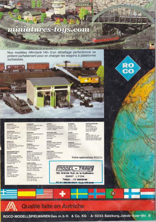 Le catalogue Roco 1977 de trains miniatures HO et N miniatures-toys