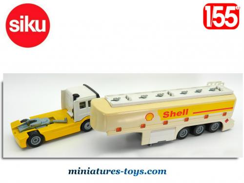 Le Mercedes SK et sa semi remorque Citerne Shell en miniature Siku au 1 ...