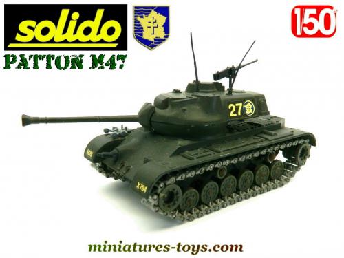 Le char Patton M47 vert de l'armée française en miniature par Solido au ...