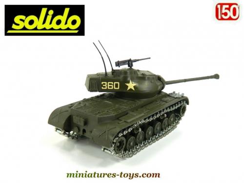 Le char américain Patton M47 vert armée en miniature de Solido au 1/50e ...