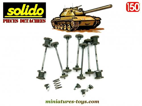 Le train de roulement vert du char AMX30 miniature de Solido au 1/50e ...