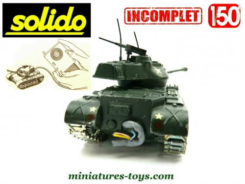 Le char Patton M47 miniature téléguidé de Solido au 1/50e incomplet ...