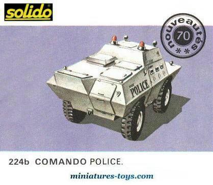 Le Commando Police car XM 706 miniature de Solido au 1/50e incomplet ...