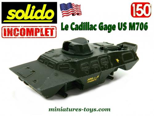 Le Commando US XM706 V-150 4x4 en miniature Solido au 1/50e incomplet ...
