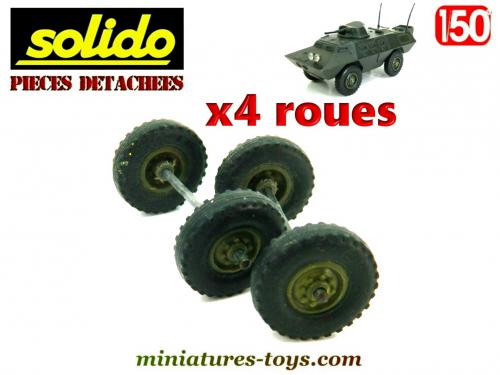 Les 4 roues du Commando Cage US M706 miniature de Solido au 1/50e ...