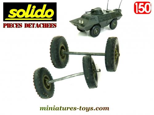 Les 4 roues du Commando Cage US M706 miniature de Solido au 1/50e ...