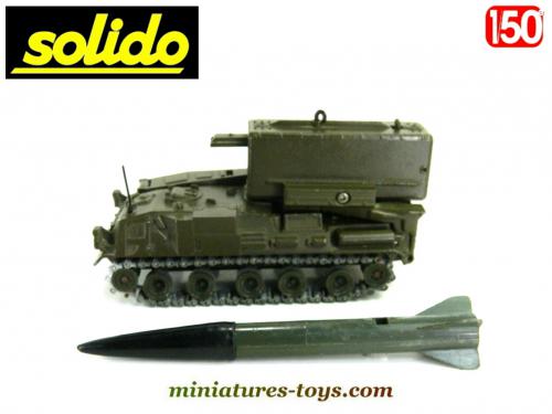 Le lance missile français Pluton AMX 30 en miniature de Solido au 1/50e ...