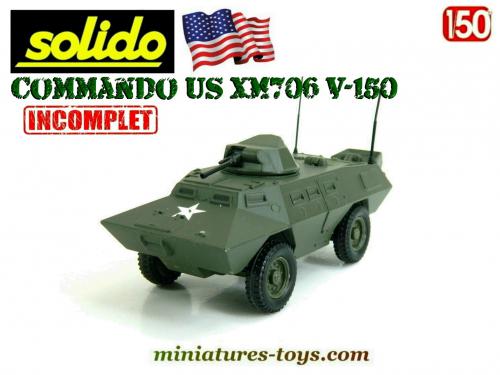 Le Commando US XM706 V-150 miniature de Solido incomplet au 1/50e ...