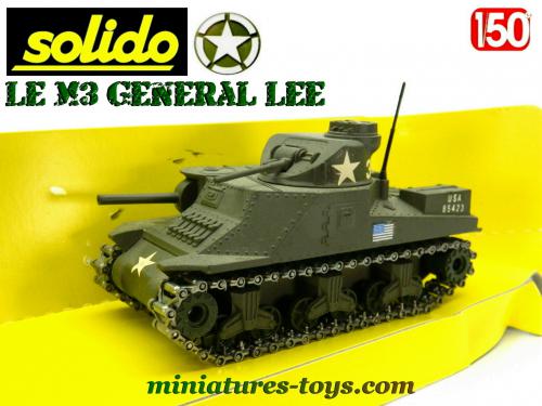 Le char américain M3 Général Lee vert en miniature Solido au 1/50e ...